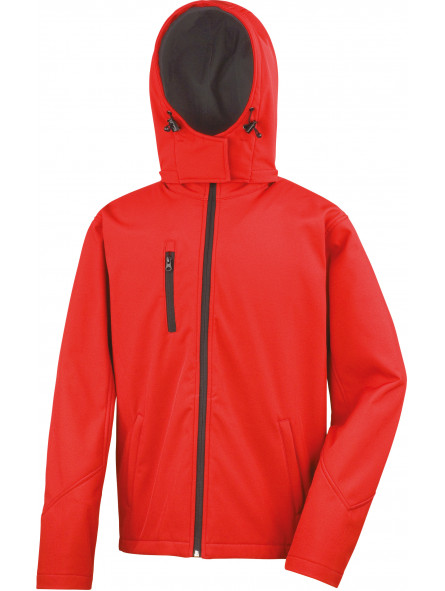 Veste softshell à capuche détacheable Homme